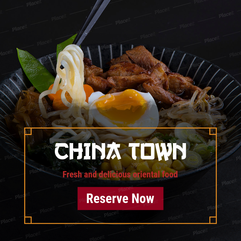 Chinese Food Banner Design